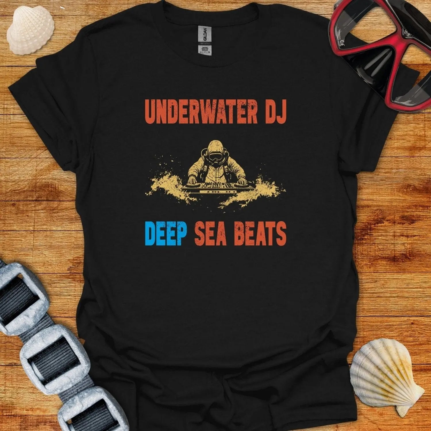 Underwater DJ T-Shirt – Deep Sea Prints